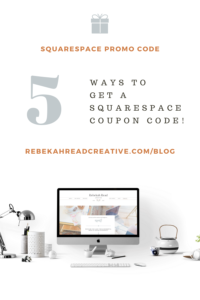 How to get a Squarespace promo code - Rebekah Read Creative