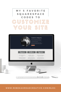 My 7 Favorite Squarespace Codes to Customize Your Site - Rebekah Read ...