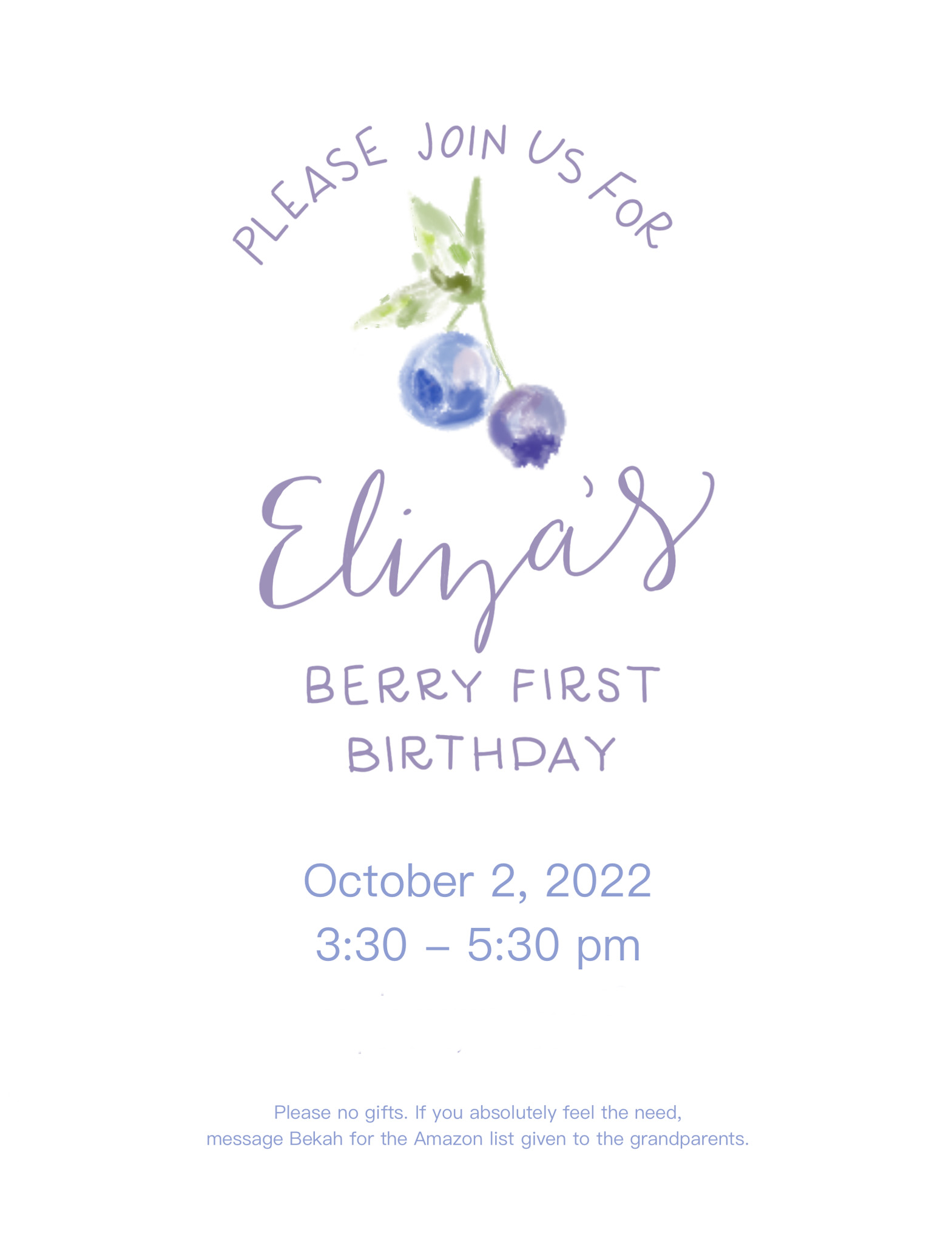 1 Year of Eliza Grace - Huckleberry Birthday Party - Rebekah Read Creative