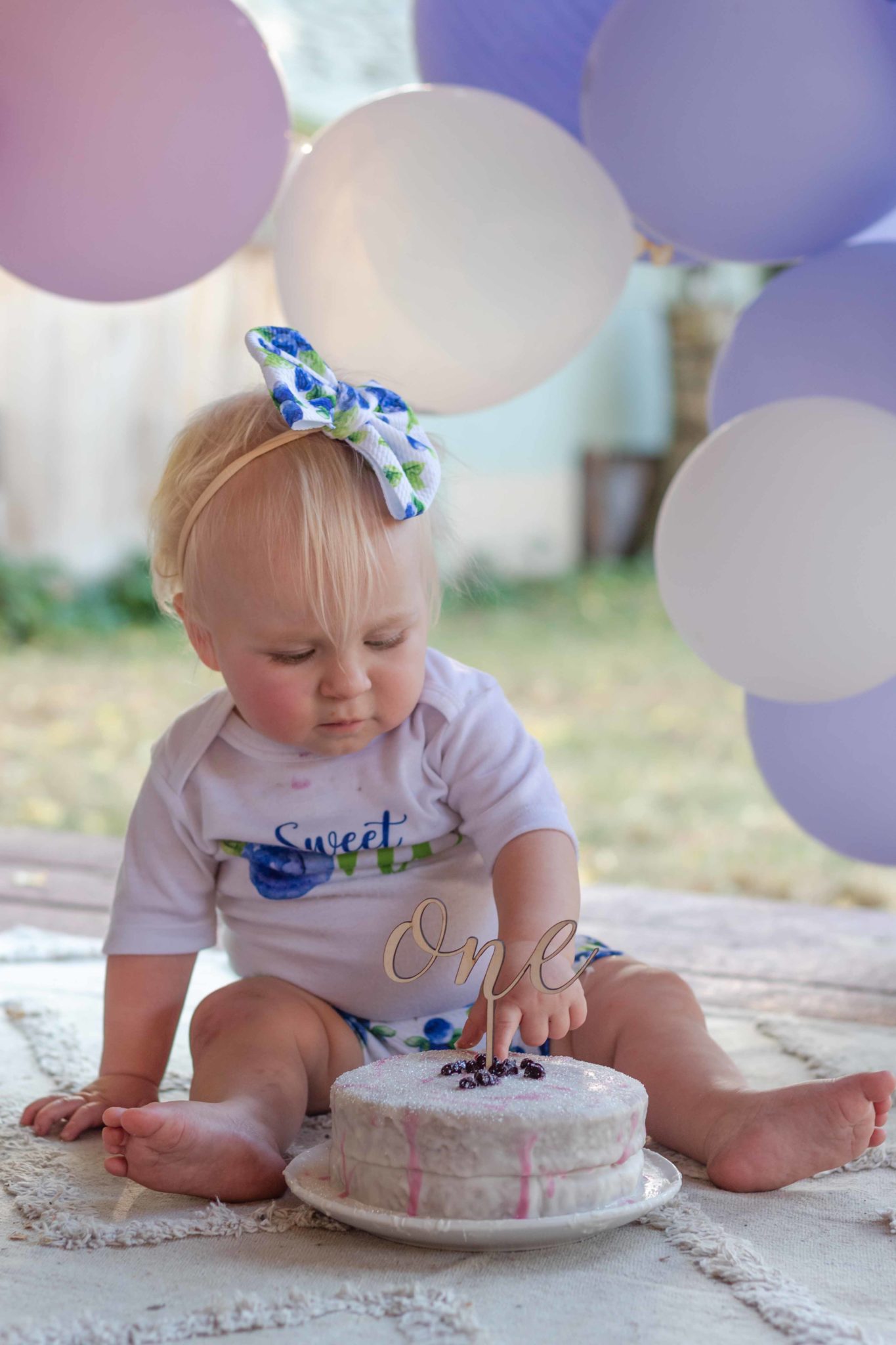 1 Year of Eliza Grace - Huckleberry Birthday Party - Rebekah Read Creative