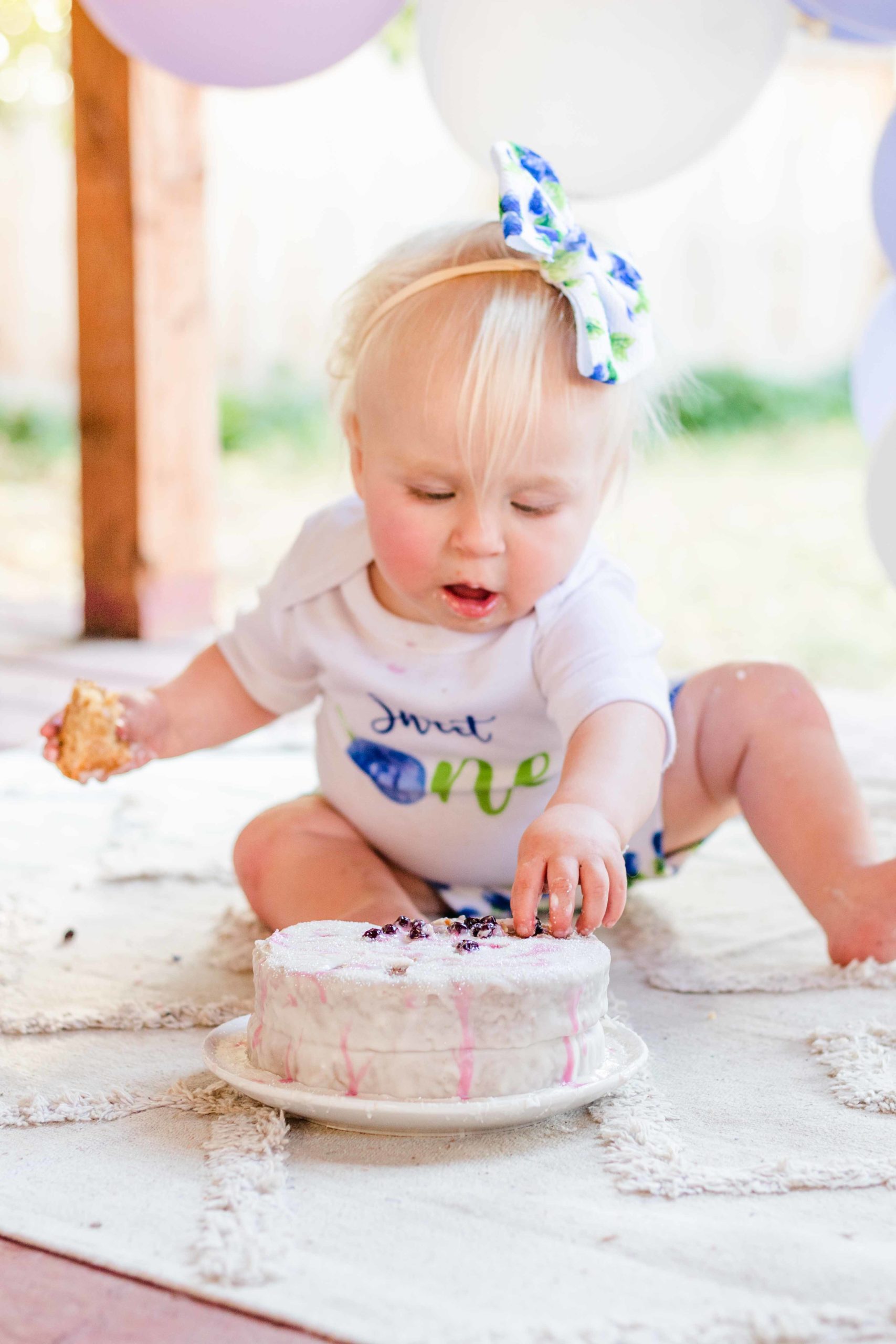 1 Year of Eliza Grace - Huckleberry Birthday Party - Rebekah Read Creative